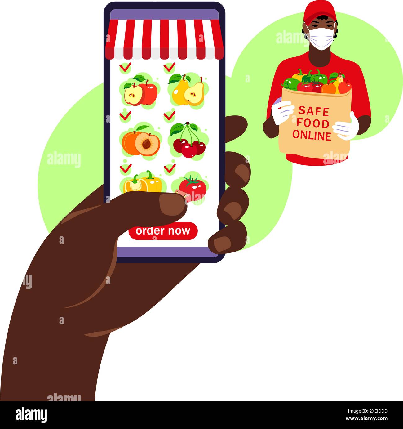 Receive food Stock Vector Images - Alamy