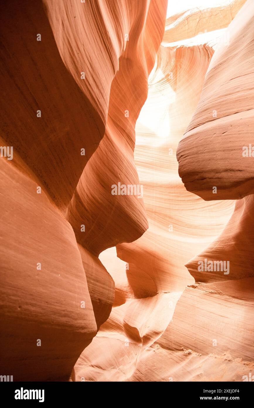 Layers of rocks in antelope canyon Stock Photo - Alamy