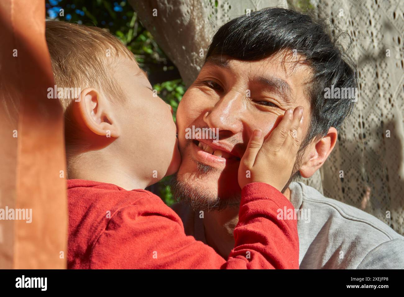 emotions of child and father Stock Photo - Alamy