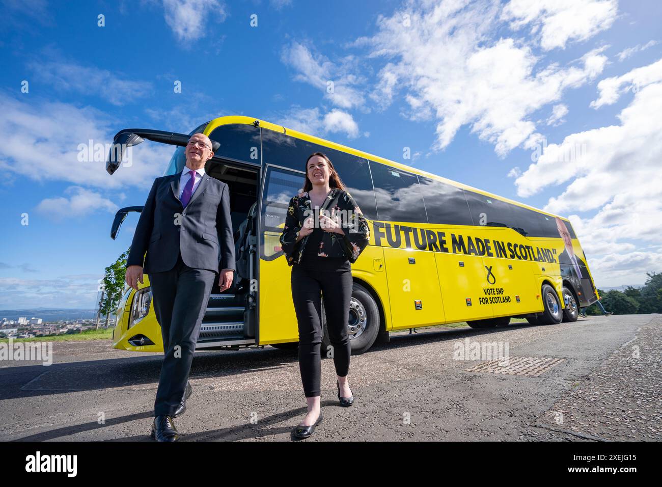 Edinburgh, Scotland, UK. 28th June 2024. In final week of campaigning ...