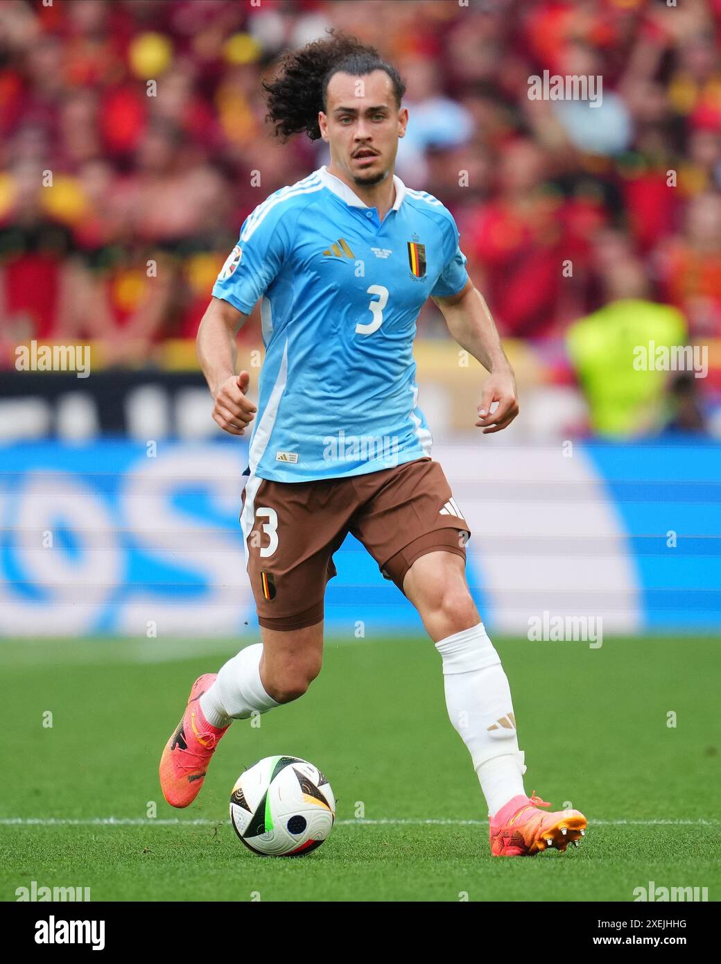 Arthur Theate of Belgium during the UEFA Euro 2024 match between ...