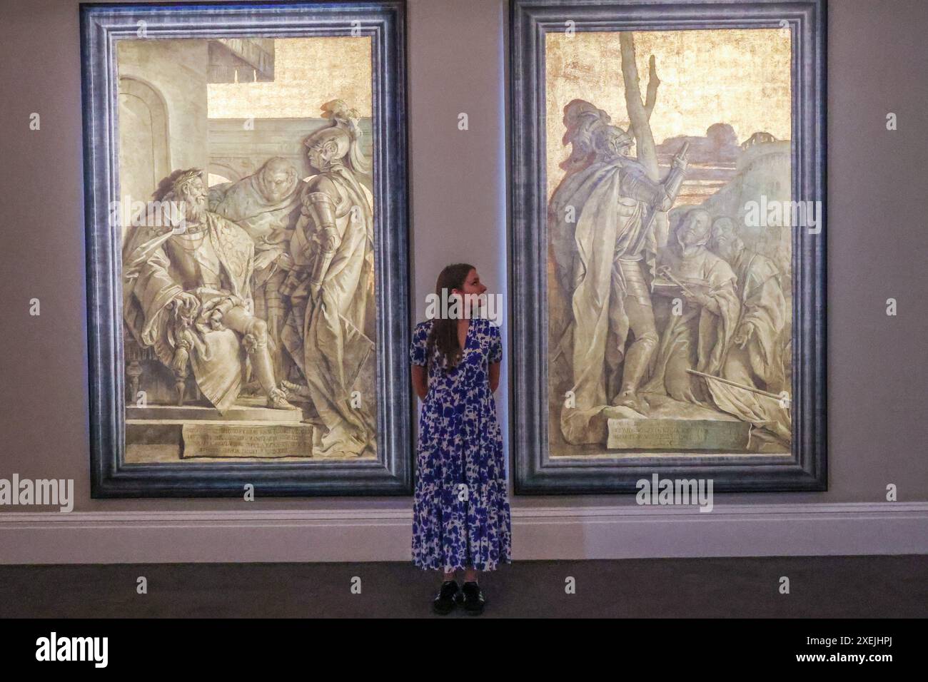 Sotheby's London 28 June 2024 Giandomenico Tiepolo Panels depicting the ...