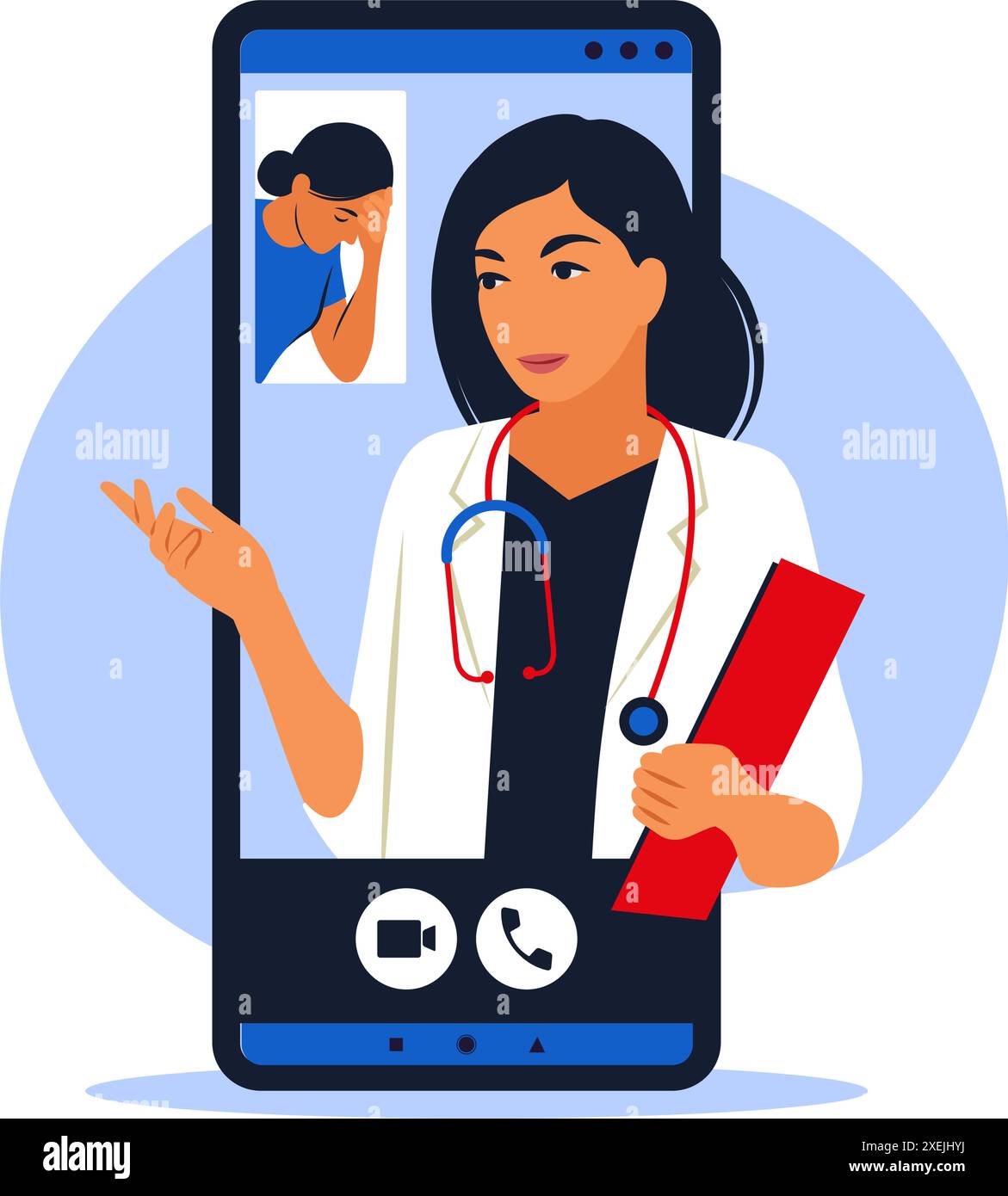 Online doctor concept. Doctor appointment. Modern healthcare ...