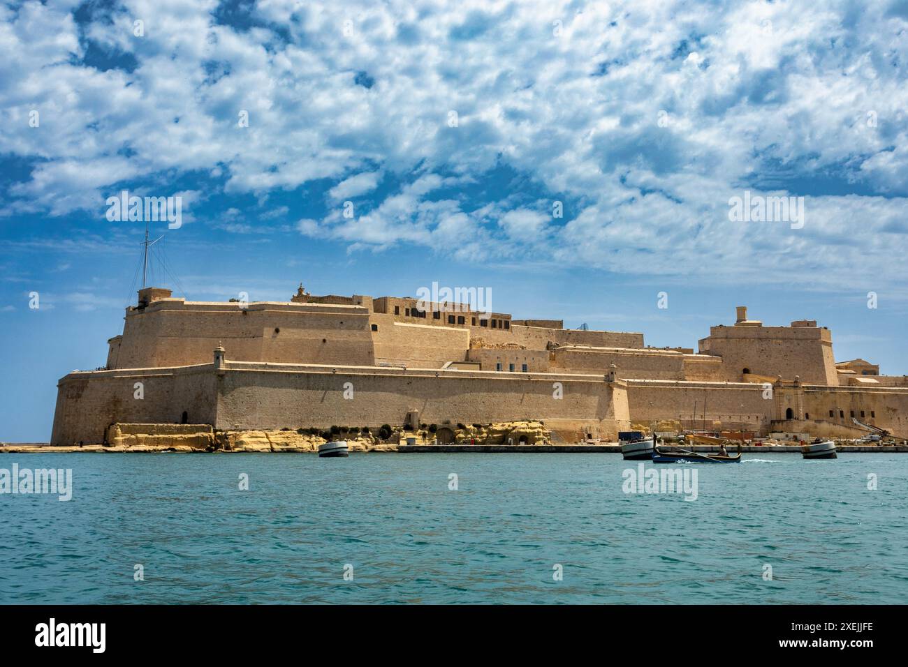 Fort St. Angelo, symbol of Malta's resilience, majestic stone walls ...