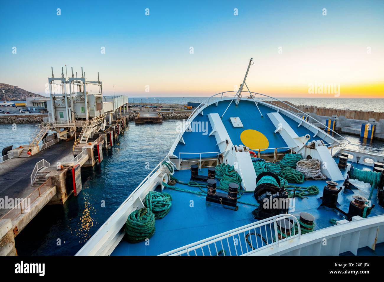 Cirkewwa Passenger Terminal, ferry to island Gozo. Malta Stock Photo ...