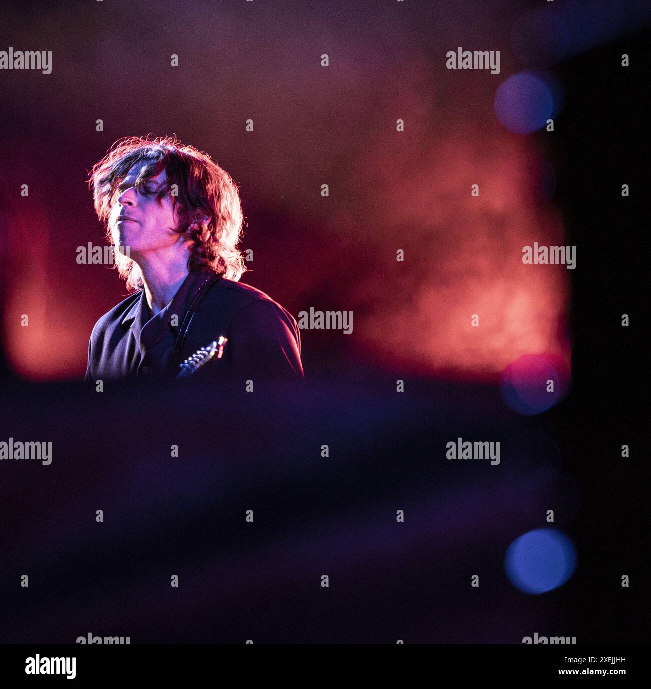 Linz, Austria. 27/06/2024, The band "Kings of Leon" during concert on ...