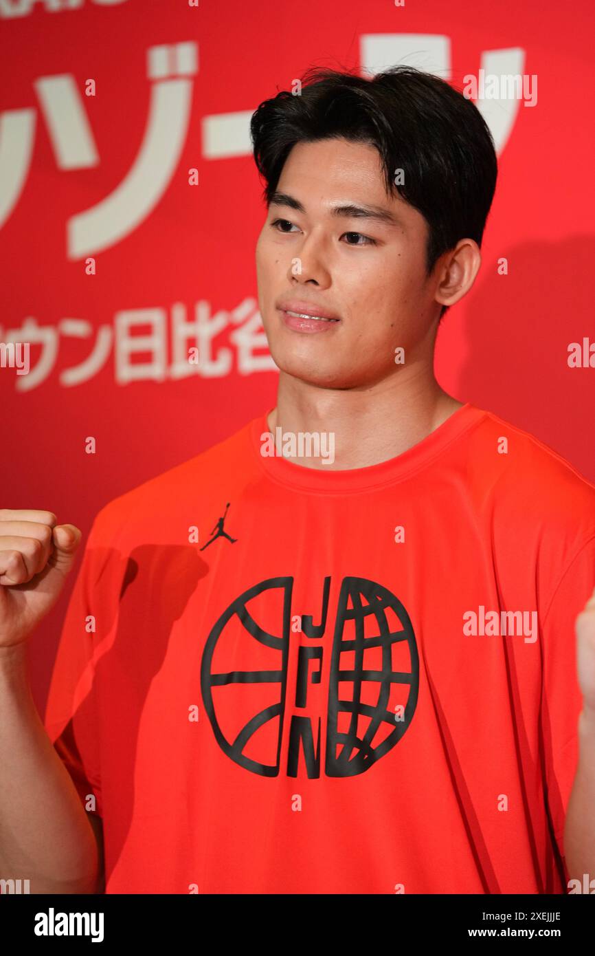Tokyo, Japan. 28th June, 2024. Ren Kanechika (JPN) Basketball : Japan ...