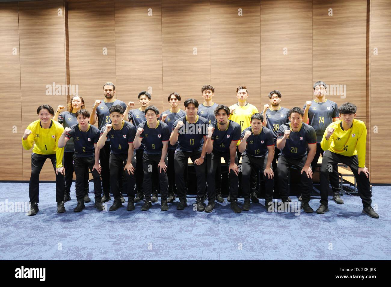 Tokyo, Japan. 27th June, 2024. Japan team group (JPN) Handball : Japan ...