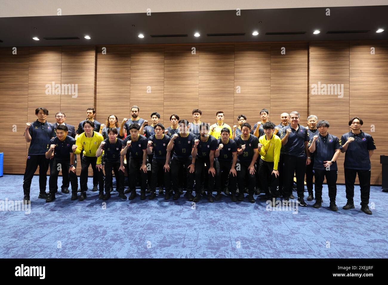 Tokyo, Japan. 27th June, 2024. Japan team group (JPN) Handball : Japan ...