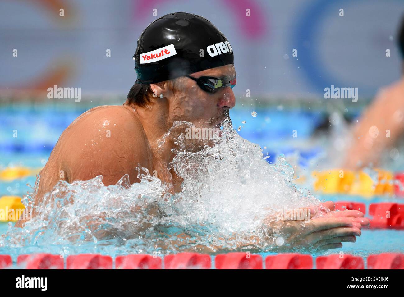 Nicolo' Martinenghi of Italy competes in the 100m Breaststroke Men ...