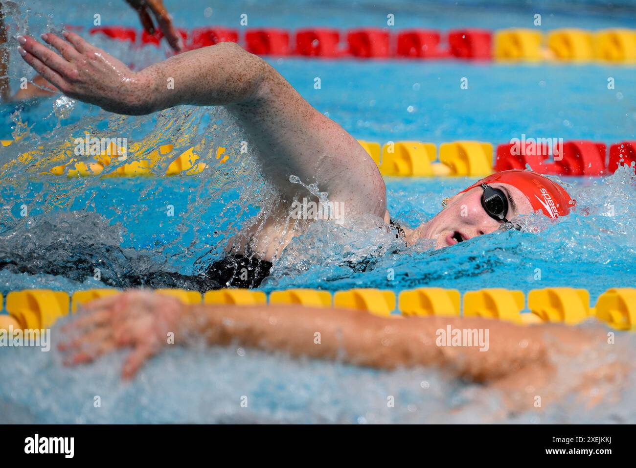 Freya Anderson of Great Britain competes in the 400m Freestyle Women ...