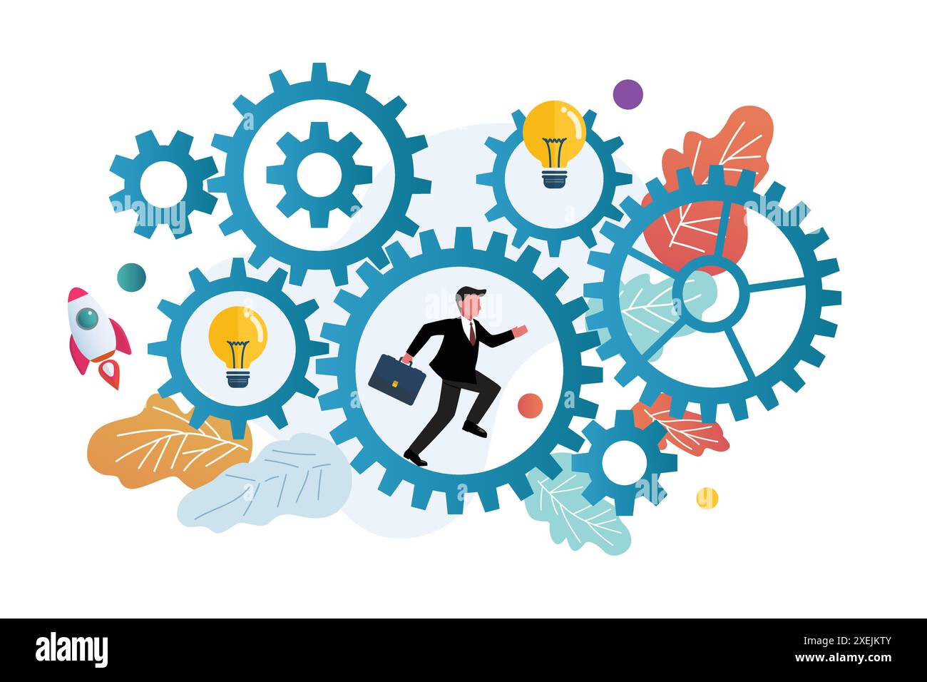 Motivation process Stock Vector Images - Alamy