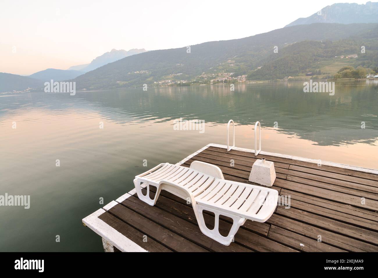Lake Lago di Caldonazzo Stock Photo - Alamy