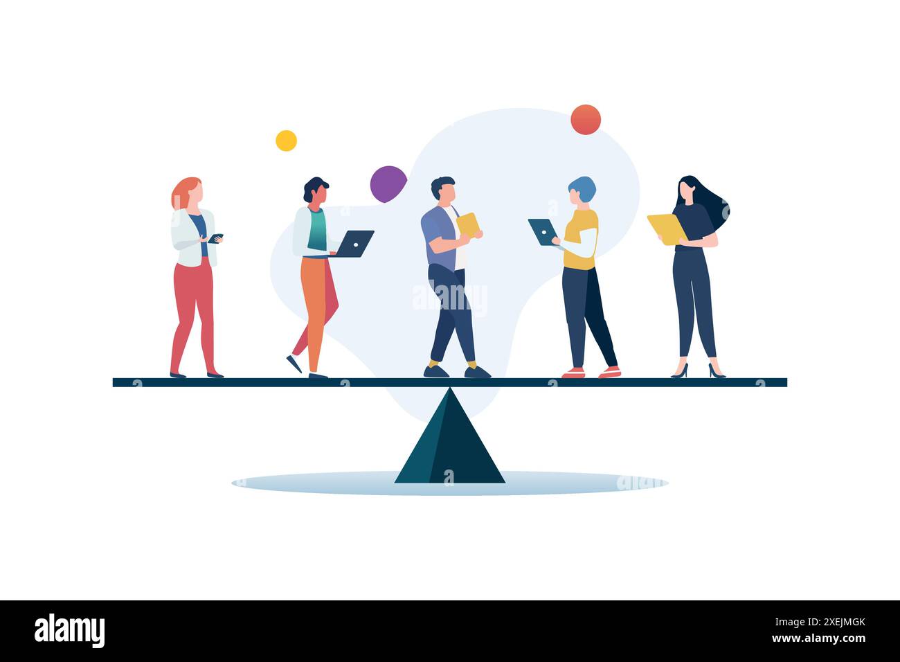 Social issue equality of people concept. Vector illustration Stock ...