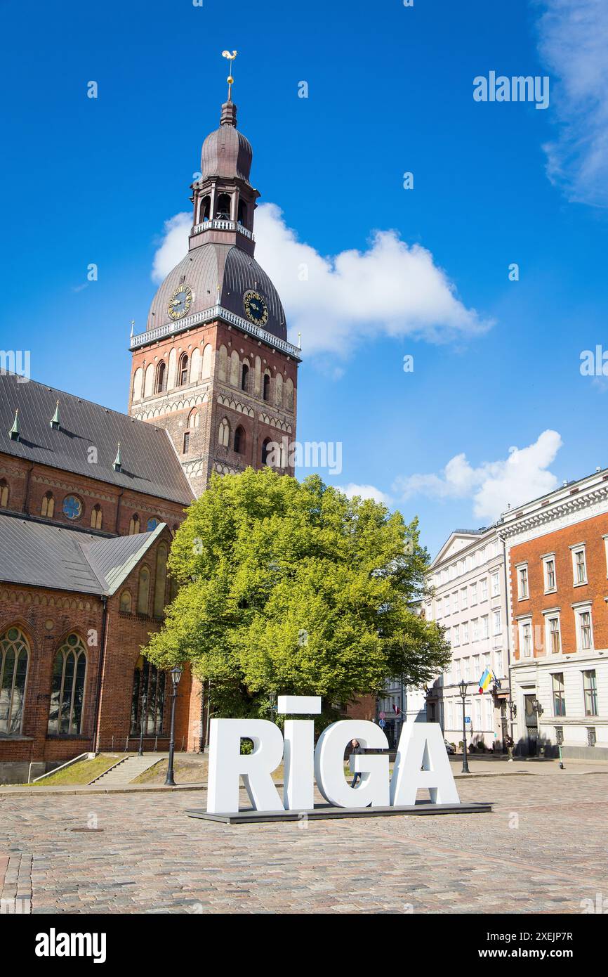 Historic city centre of Riga in Latvia in the Baltic States with the ...