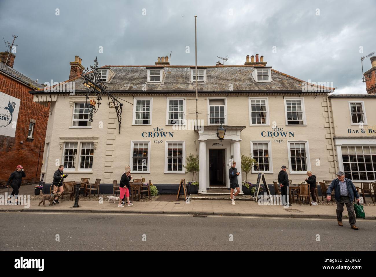 Southwold, June 21st 2024: The Crown pub in the High Street Stock Photo ...