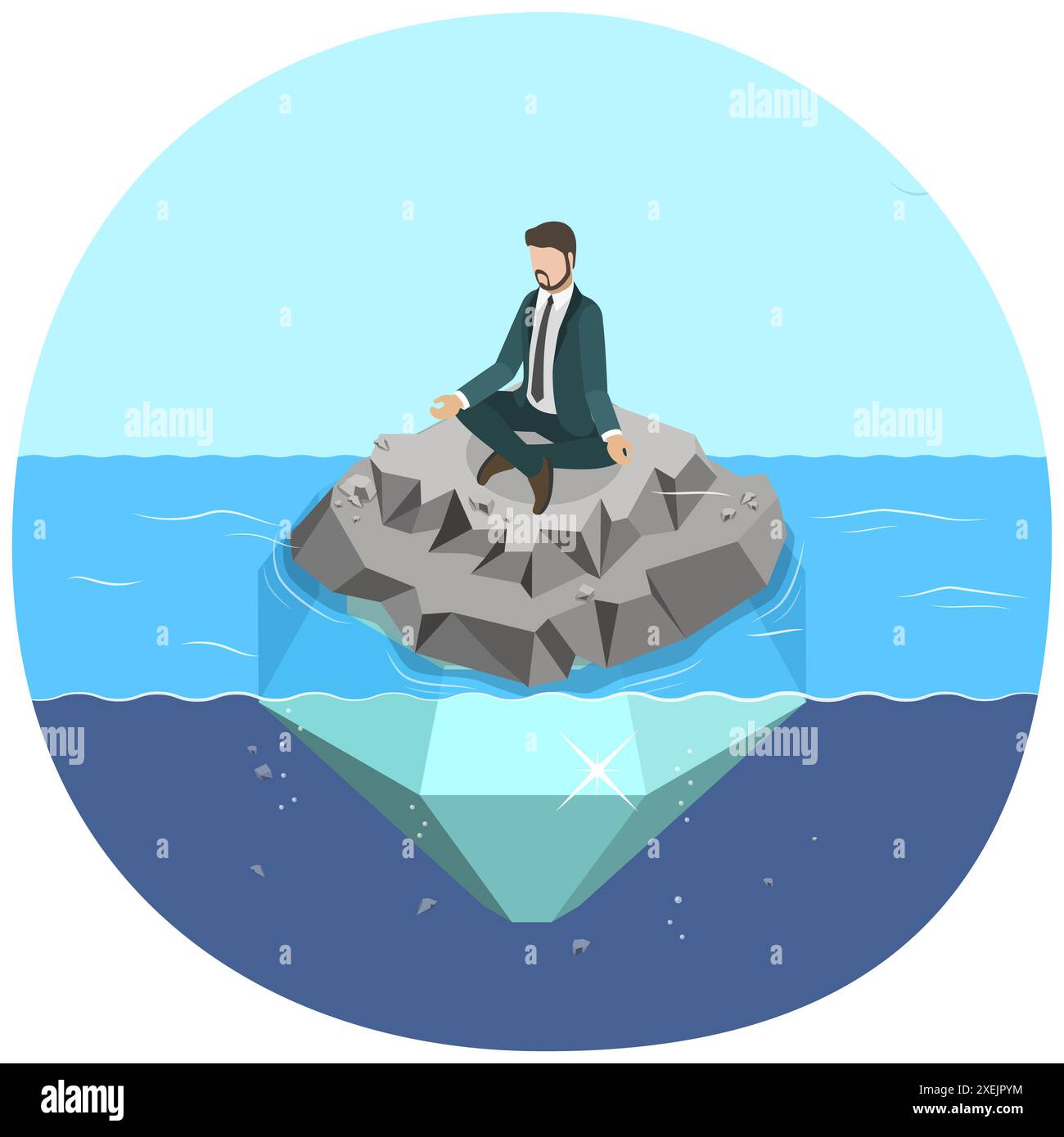 3D Isometric Flat Conceptual Illustration of Hidden Potential ...