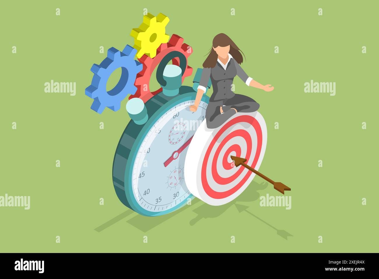 3D Isometric Flat Conceptual Illustration of Cultivating Extreme Self ...