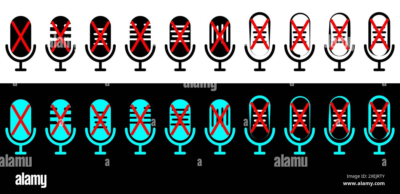 Microphone radio stereo icon Stock Vector Images - Alamy