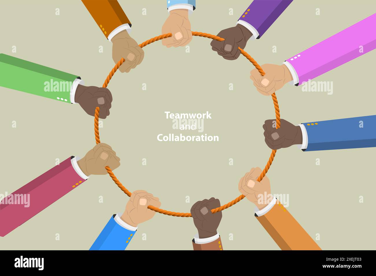 3D Isometric Flat Conceptual Illustration of Teamwork And Collaboration ...