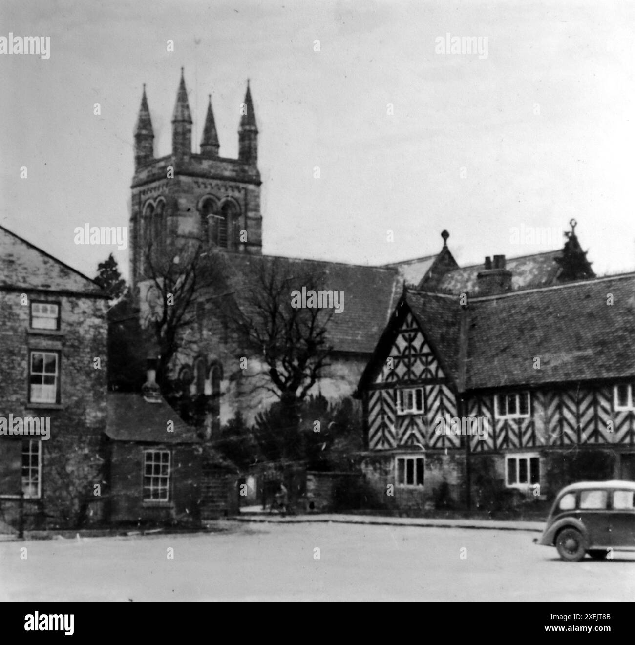 View of buildings in Helmsley, North Yorkshire, including the All ...