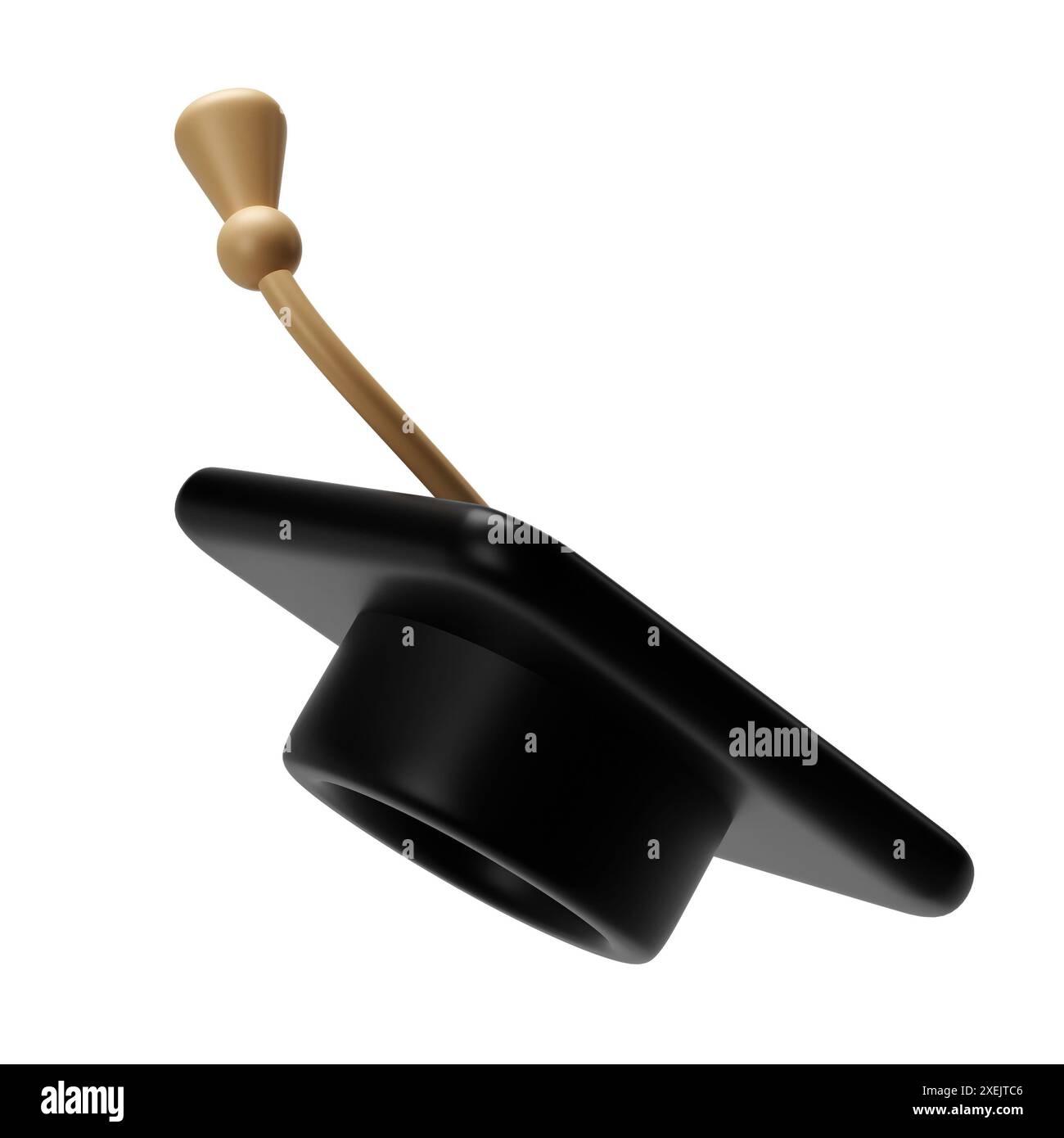 Realistic graduation hat and diploma high school hi-res stock ...