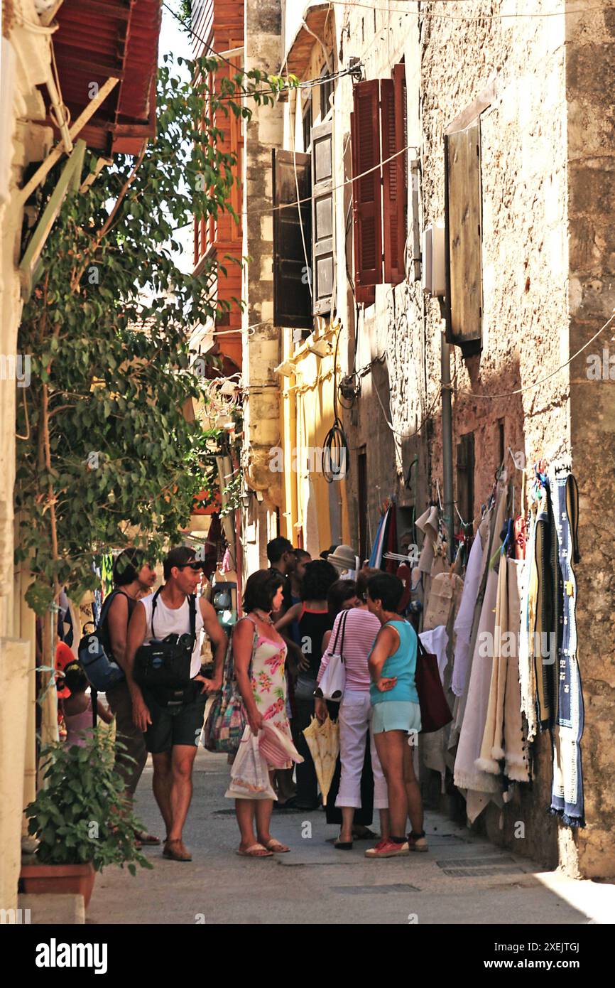 Shopping tour in Crete Stock Photo - Alamy