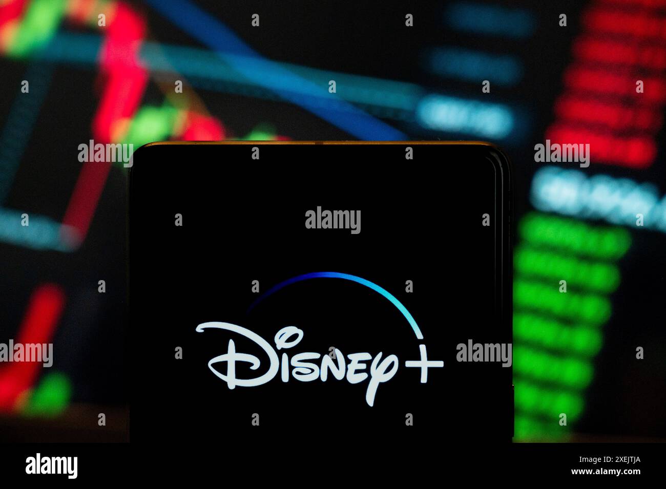 In this photo illustration, the online video streaming subscription ...