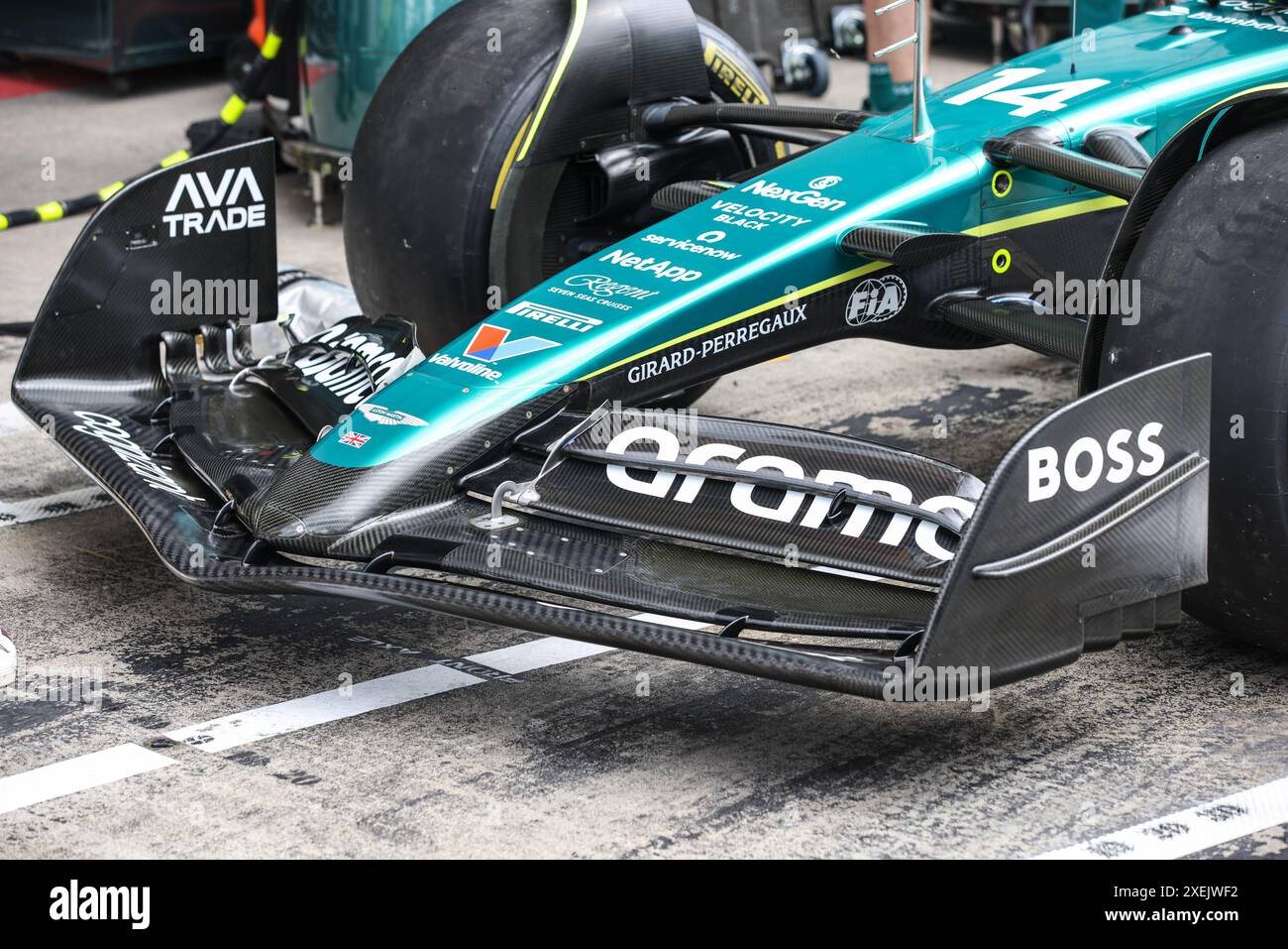 Spielberg, Austria, 28/06/2024, Aston Martin F1 Team AMR23, mechanical ...