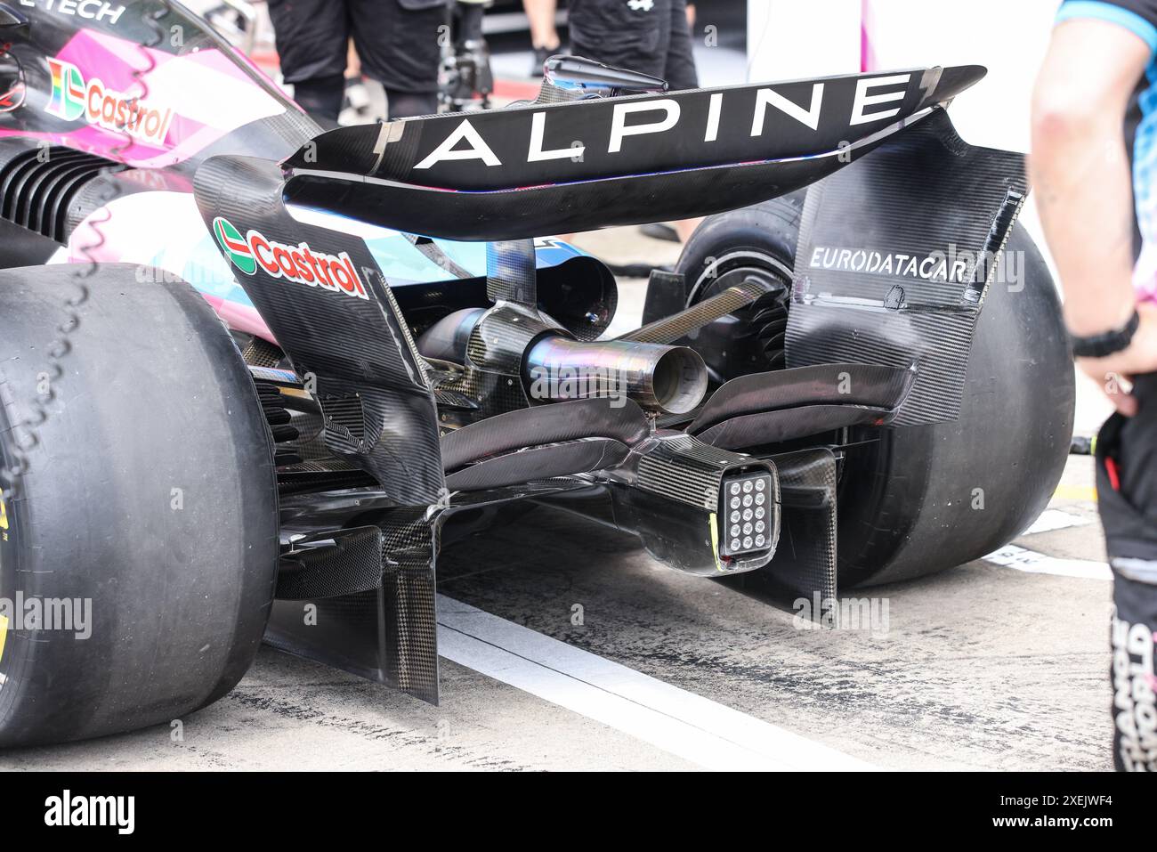 Alpine F1 Team A524, mechanical detail rear wing diffuser aerodynamism ...