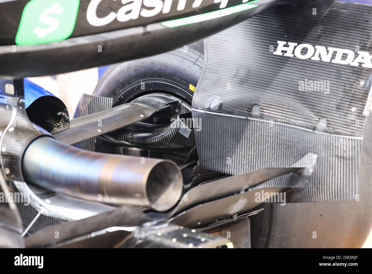 Visa Cash App RB F1 Team VCARB 01, mechanical detail winglets rear ...