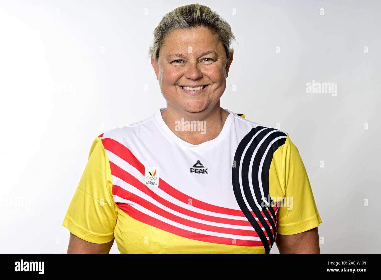 Brussels, Belgium. 28th June, 2024. coach Brigitte Becue pictured ...