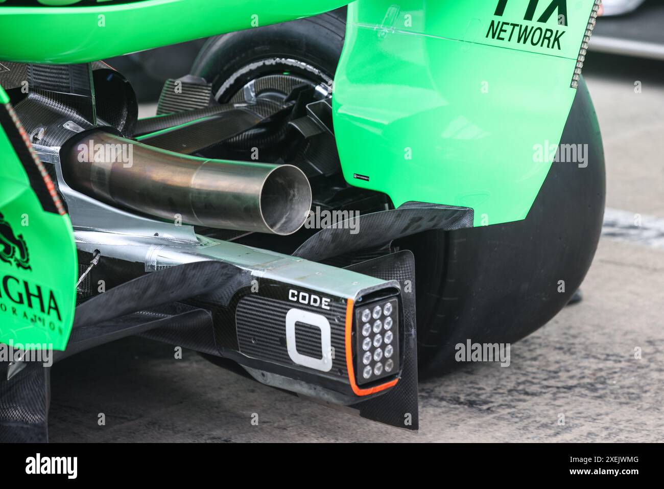 Stake F1 Team Kick Sauber C44, mechanical detail beam wing diffuser ...