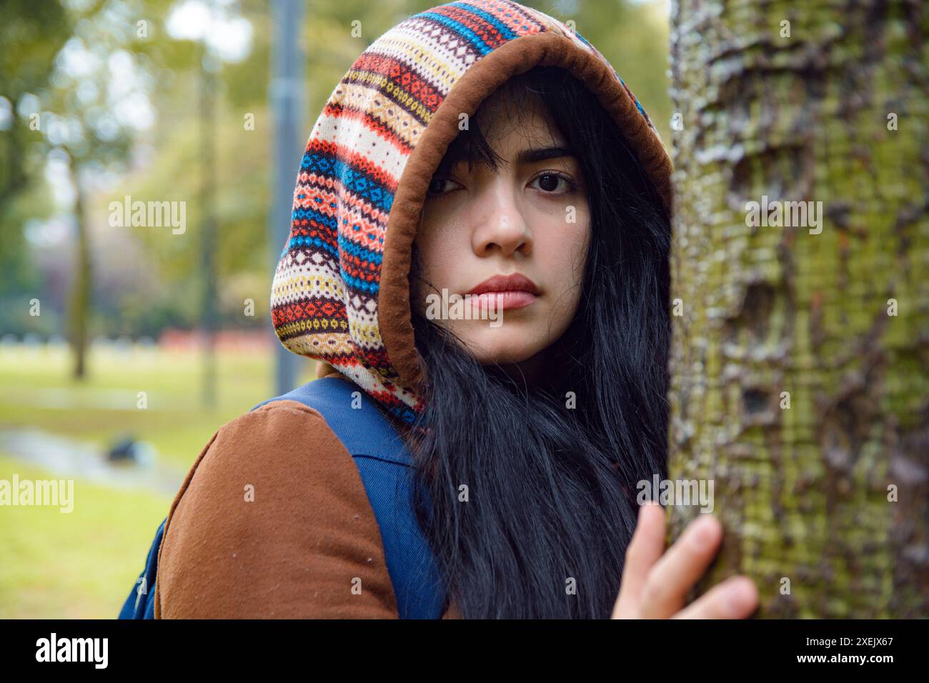 forest girl and nature lover angry about logging and damage to planet ...