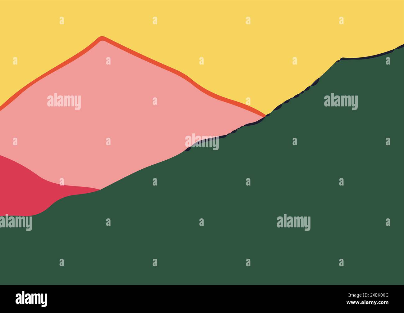 Colorful Abstract Hills Vector illustration Stock Vector Image & Art ...