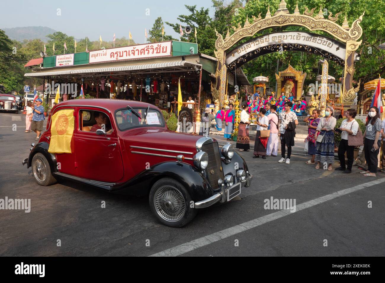 CHIANG-MAI, THAILAND - APRIL 30, 2024 : Tradition celebrating the 89th anniversary of Kruba ...
