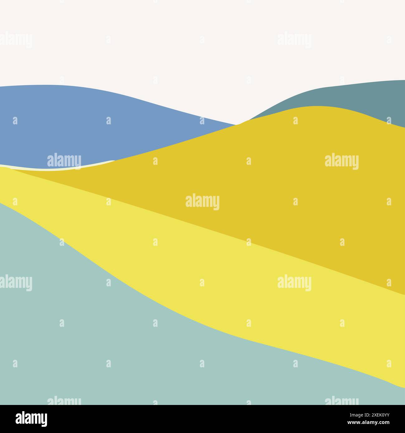 Colorful Abstract Hills Vector illustration Stock Vector Image & Art ...