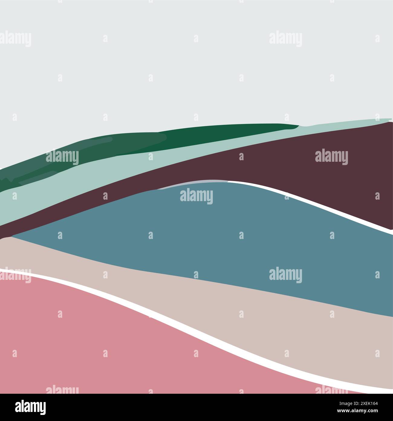 Colorful Abstract Hills Vector illustration Stock Vector Image & Art ...