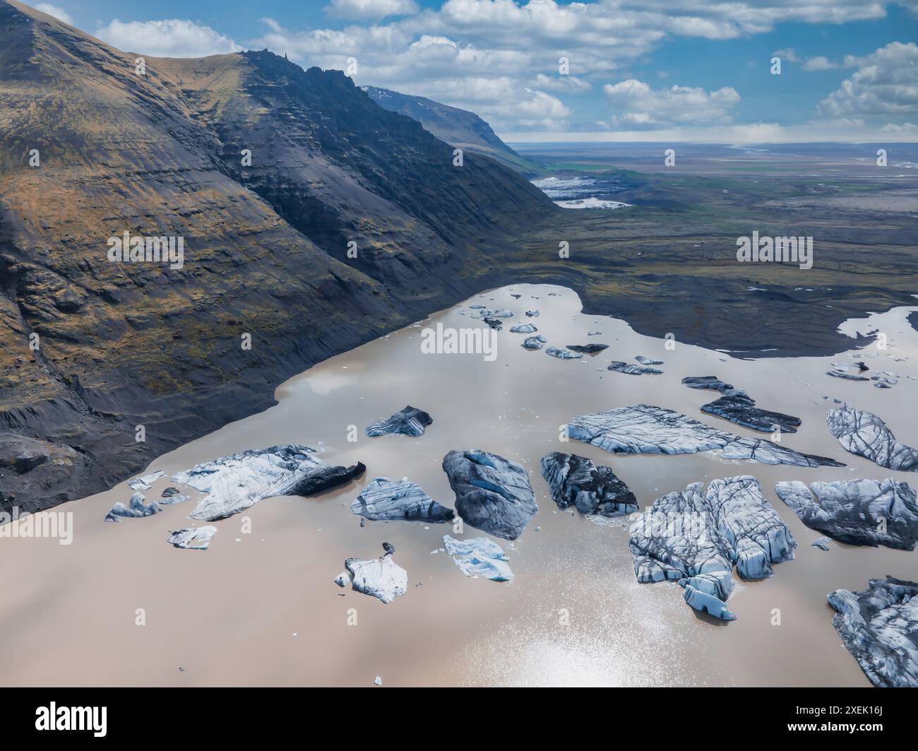 Aerial view chunks ice hi-res stock photography and images - Alamy