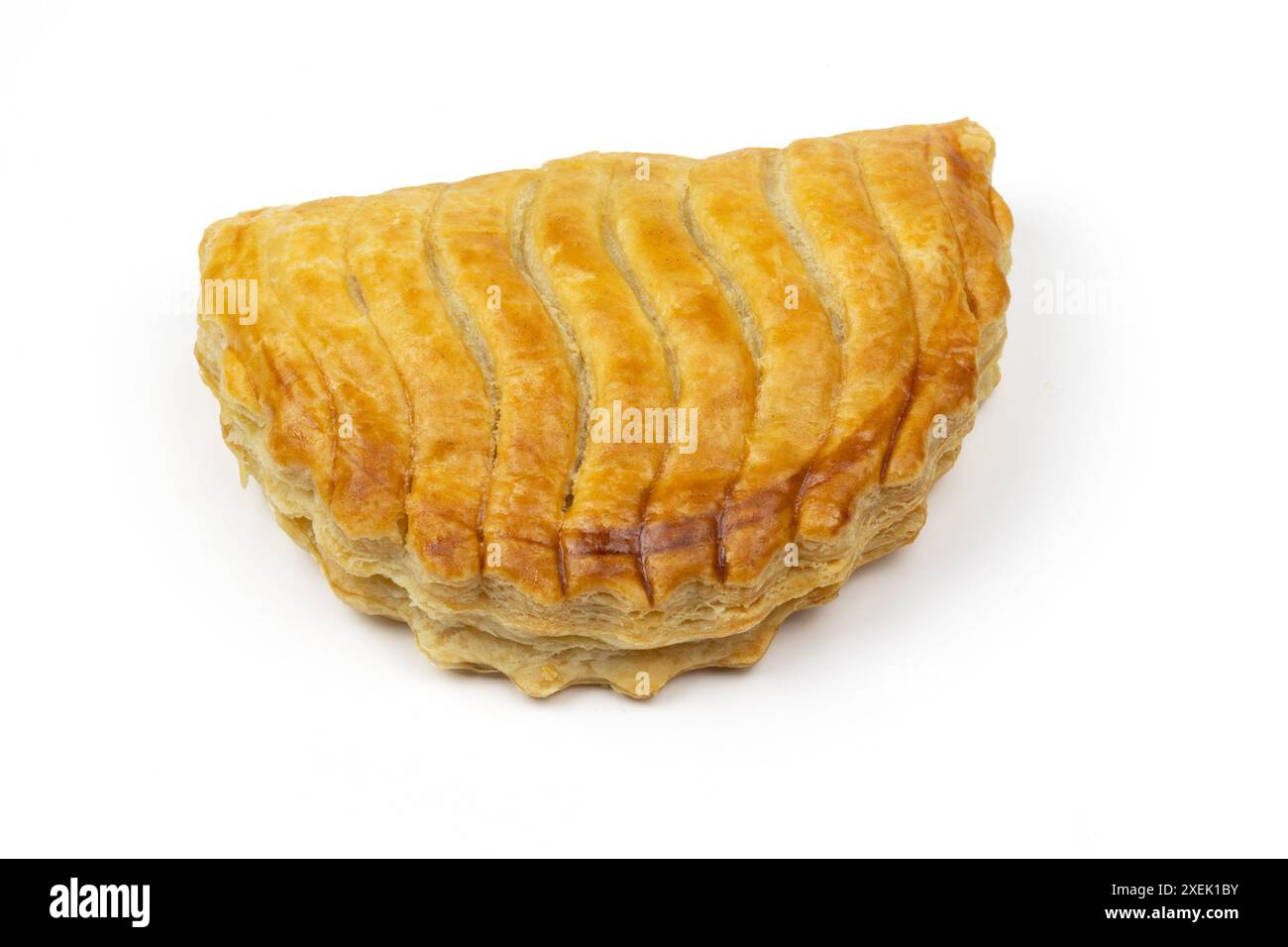 apple turnover, close-up, isolated on white background Stock Photo - Alamy