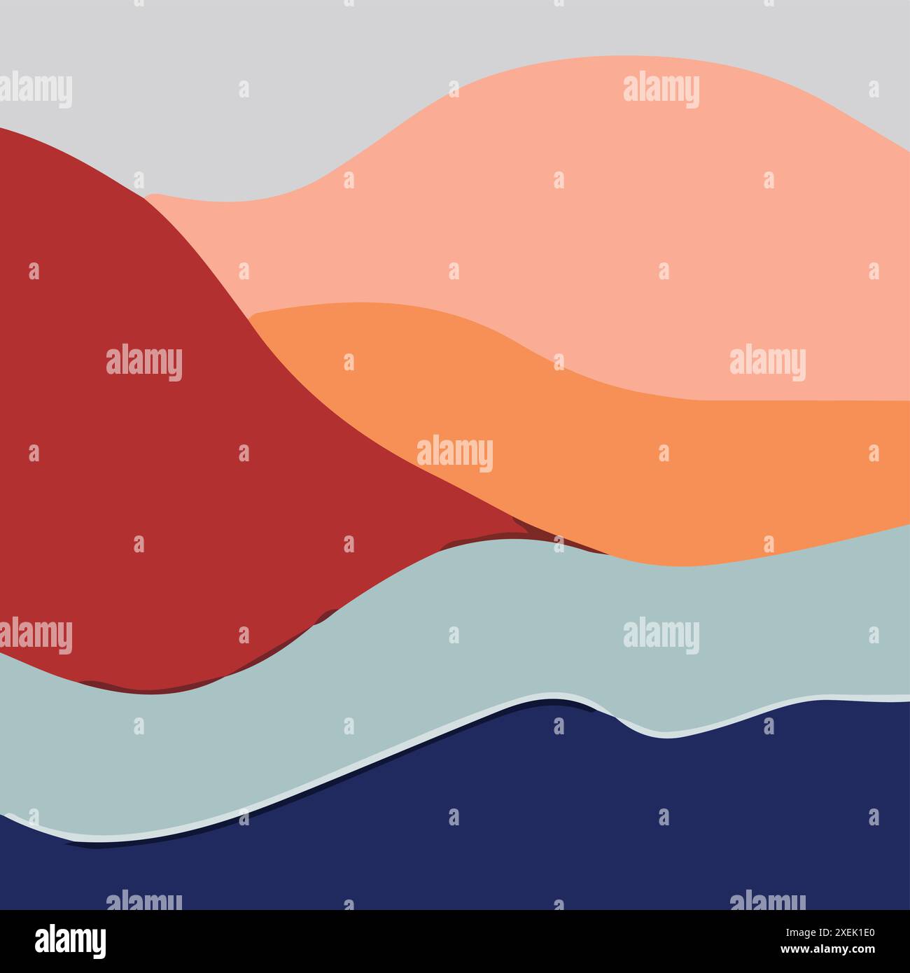 Colorful Abstract Hills Vector illustration Stock Vector Image & Art ...