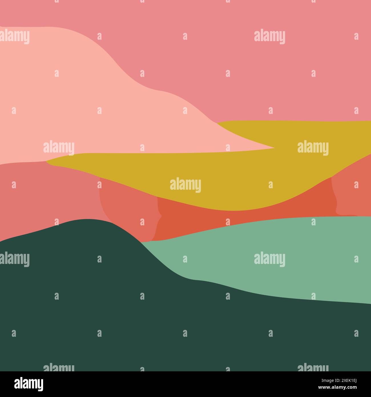 Colorful Abstract Hills Vector illustration Stock Vector Image & Art ...