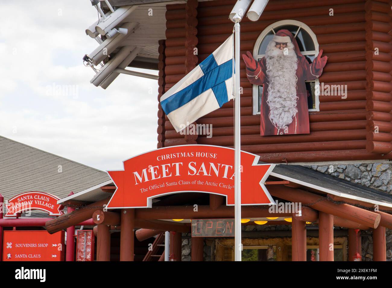 Rovaniemi, Finland - June 6, 2023: Meet Santa in the Christmas Village ...