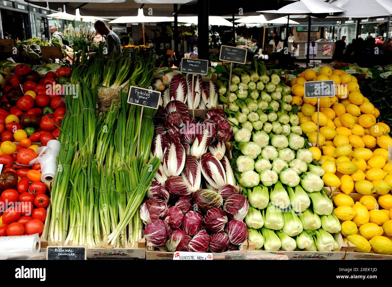 Copenhagen/ Denmark/28 JUNE 2024/ Fruit & vegetable vendor at ...