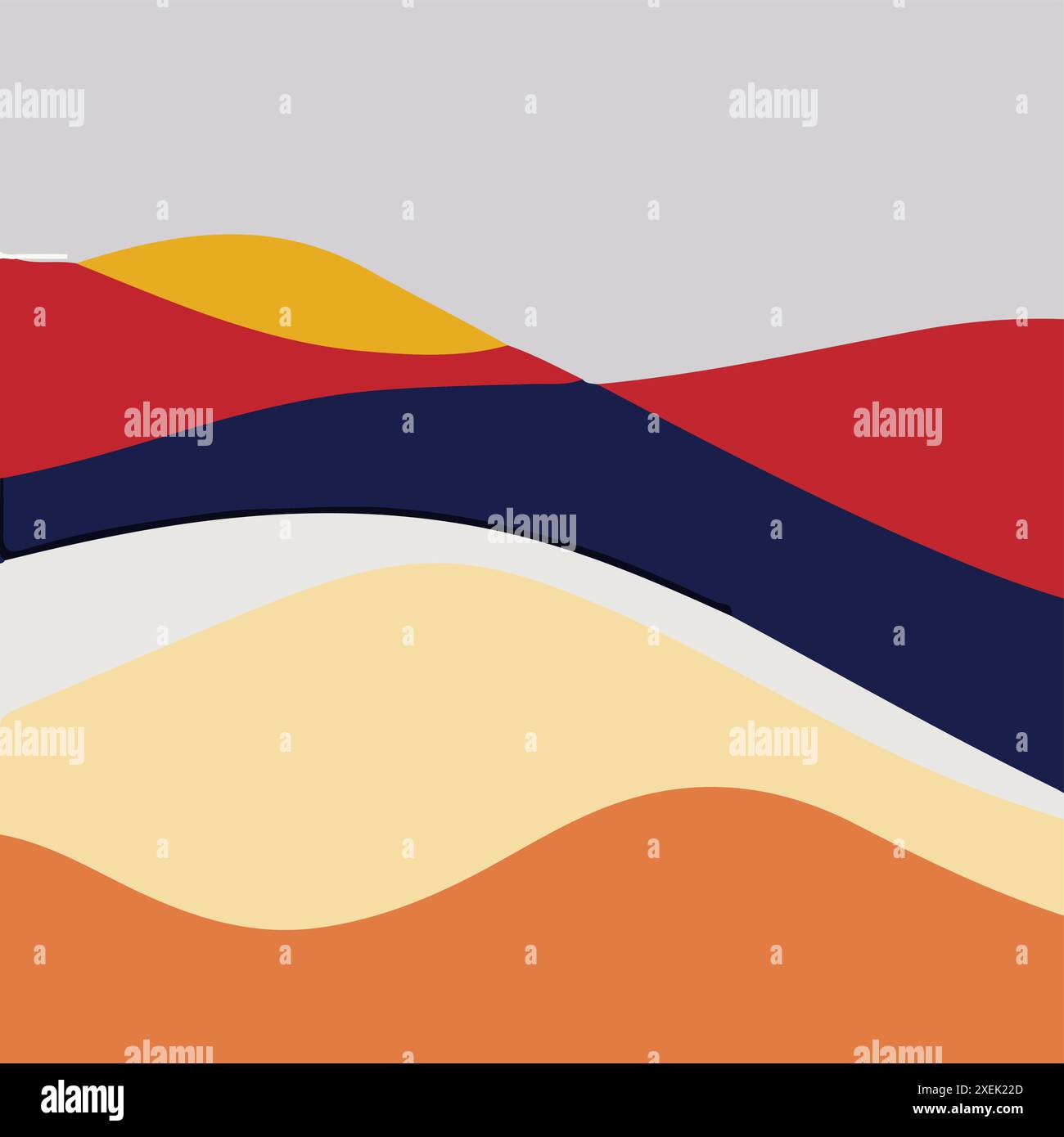 Colorful Abstract Hills Vector illustration Stock Vector Image & Art ...