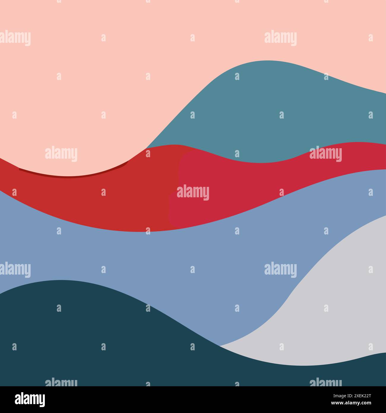 Colorful Abstract Hills Vector illustration Stock Vector Image & Art ...