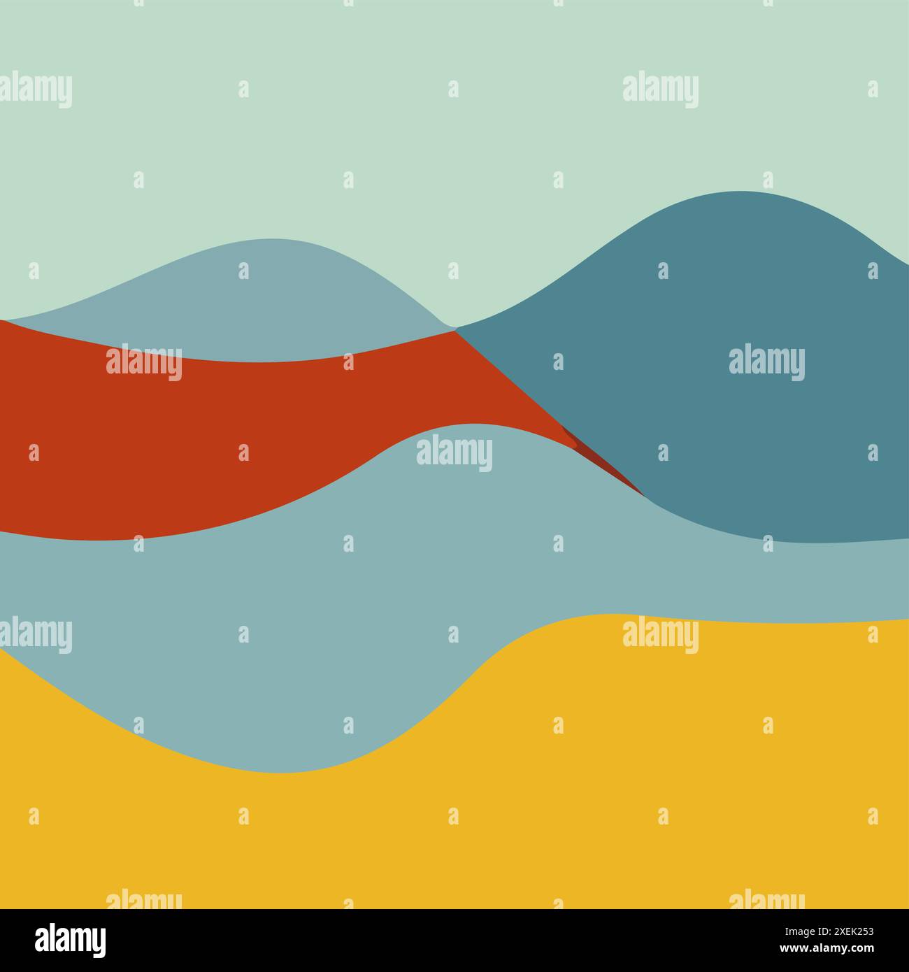 Colorful Abstract Hills Vector illustration Stock Vector Image & Art ...