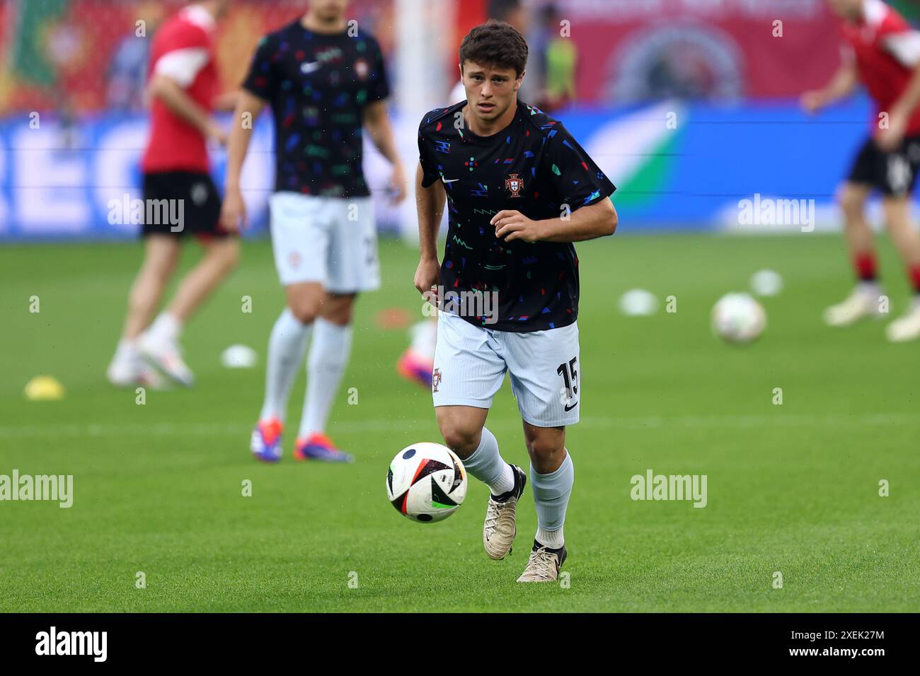 Joao Neves of Portugal during warm up before the Uefa Euro 2024 Group F ...