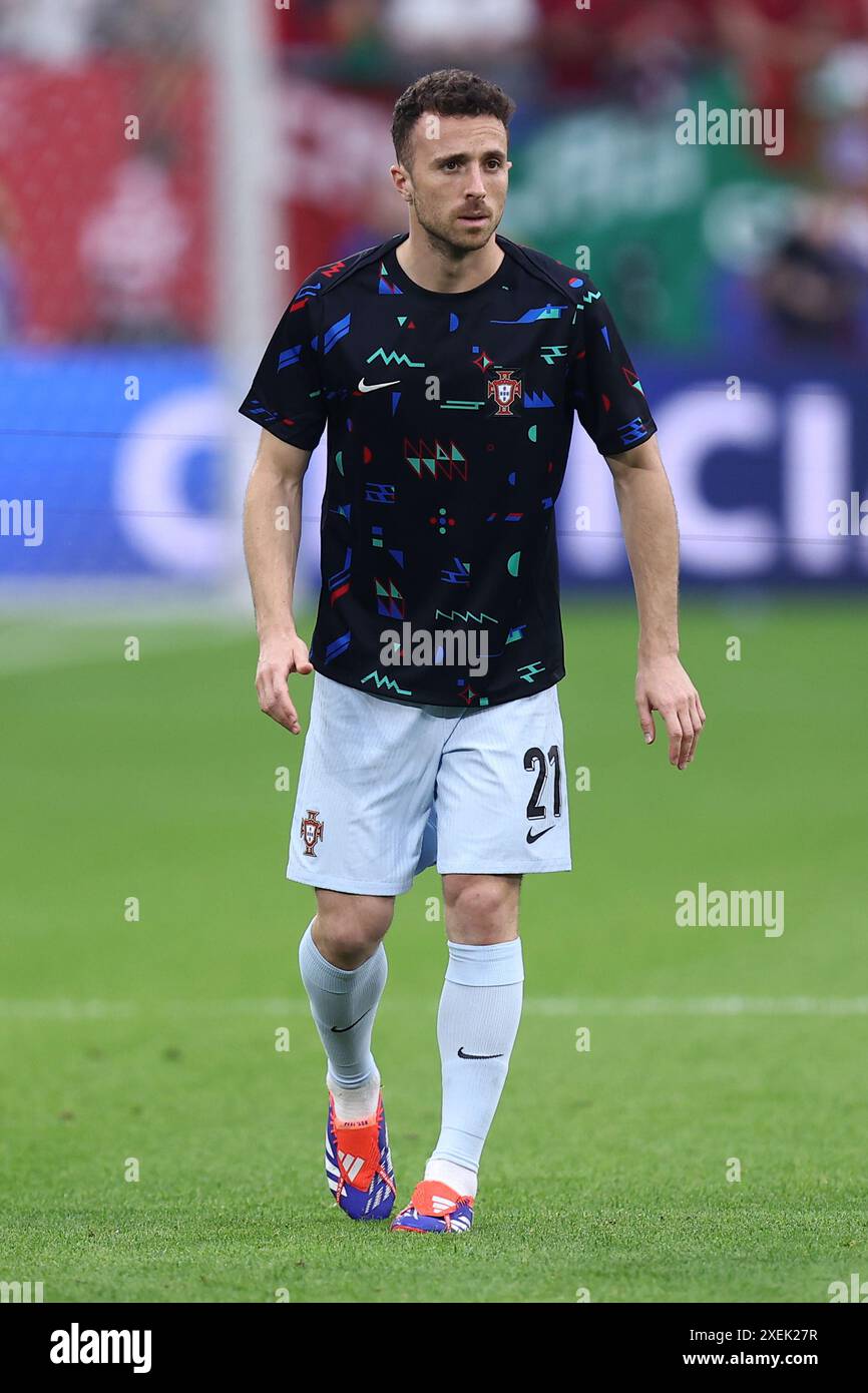Diogo Jota of Portugal during warm up before the Uefa Euro 2024 Group F ...