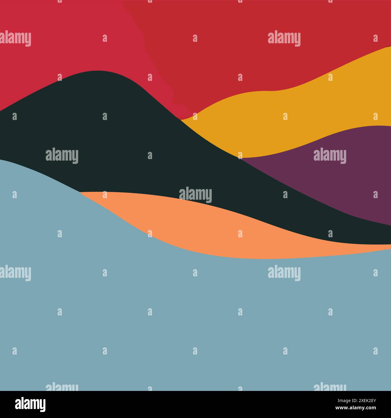 Colorful Abstract Hills Vector illustration Stock Vector Image & Art ...